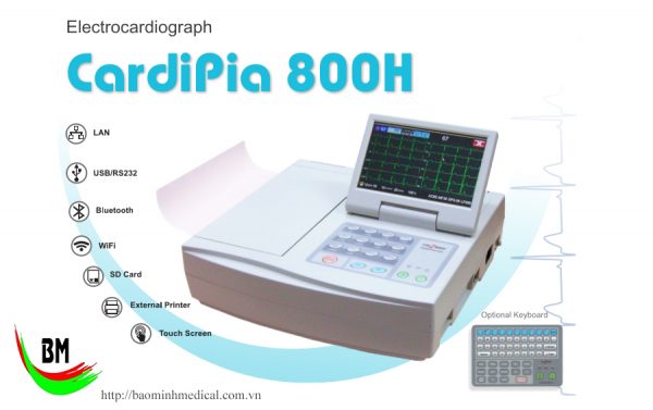 Báo giá Máy điện tim 12 cần Cardipia 800H cạnh tranh nhất toàn quốc