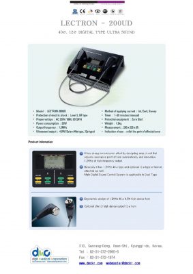 Máy Siêu Âm Điều Trị - LECTRON 200UD nhập khẩu chính hãng Korea